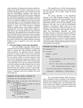 On Stable Matchmaking PDF