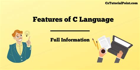 Most Important Characteristics Of C Features Of C Language