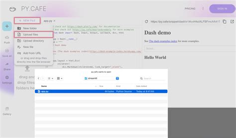 Hosting Dash Apps On Pycafe