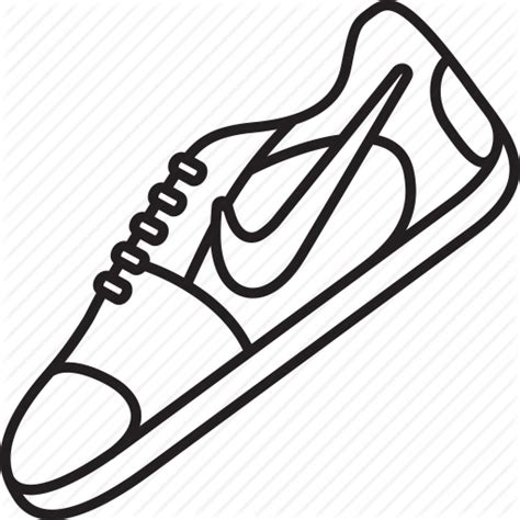 Nike Running Shoe Outline