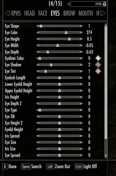 Help Missing Majority Of Racemenu Sliders When Using A Custom Race