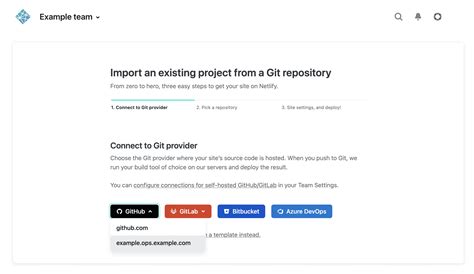 self hosted git netlify docs
