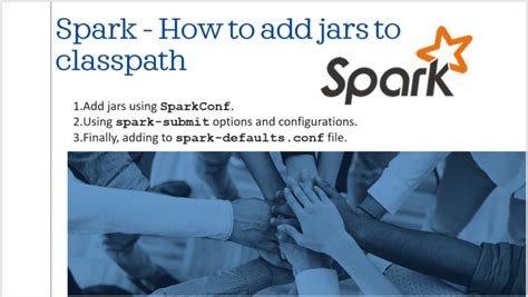 Add Multiple Jars To Spark Submit Classpath Spark By Examples