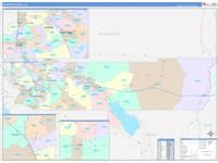 Riverside County Ca Wall Map Satellite Zip Style By Marketmaps Mapsales