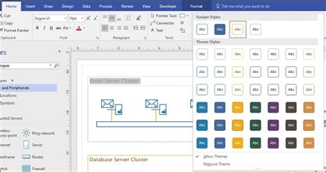 Microsoft Visio Thèmes et styles