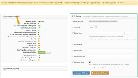 I Get The Message That This Site Doesnt Have Disk Write Permissions How Can I Fix This