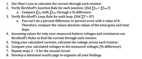 Kirchhoff S Loop Rule The Sum Of The Potential Chegg Com