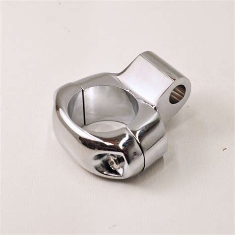Chrome Mirror Mount Clamp For 1 Handlebars W 516 Mounting Hole