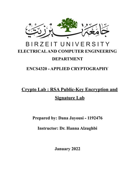 Solution Seed Lab Rsa Public Key Encryption And Signature Lab Pdf