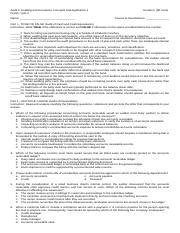 Audit Prelim Quiz Docx Audit Auditing And Assurance Concepts And