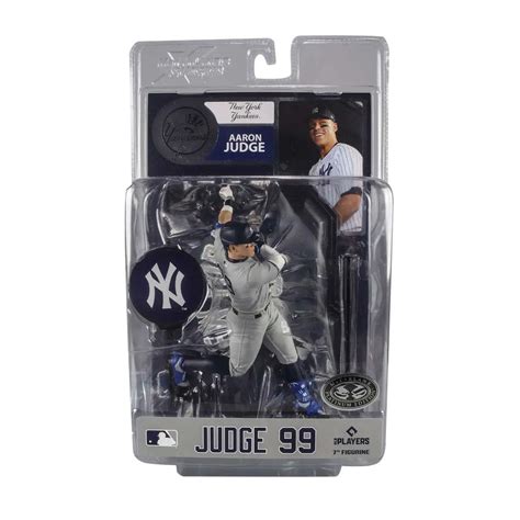 Mcfarlane Toys Mlb New York Yankees Sports Picks Baseball Aaron Judge 7 Posed Figure Grey