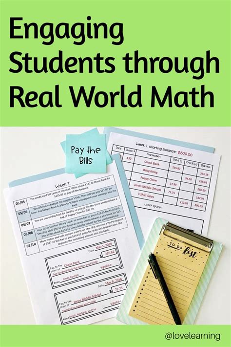 Decimals A Real World Math Project About Paying The Bills Math