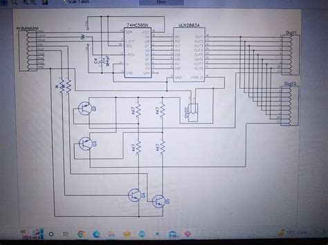 Digit Inch Segment Using Mono Red Color Strip Page LEDs And Multiplexing Arduino