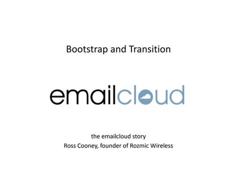 Bootstrap And Transition Ppt