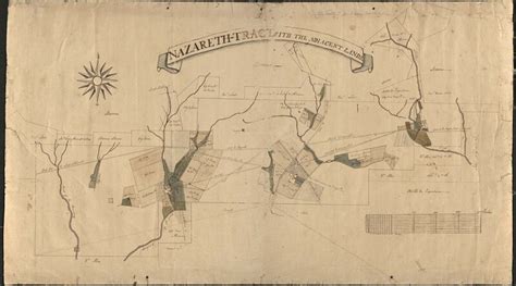 Map Of The Nazareth Tract · Historical Maps Of The Lehigh Valley