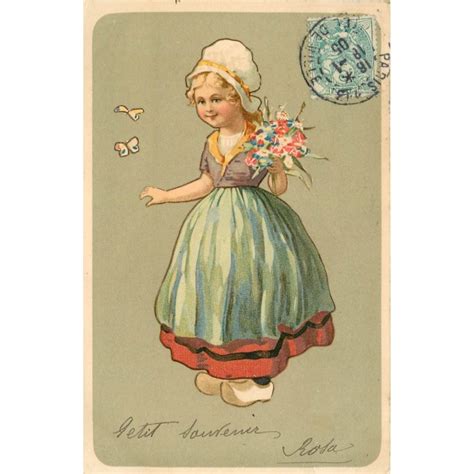 Pays Bas Jeune Hollandaise En Sabots 1905