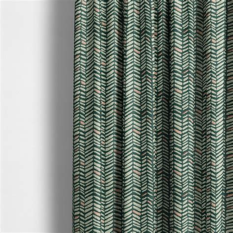 Pink Teal Colour Small Pattern Soft Chenille Upholstery Fabric Jo 1087
