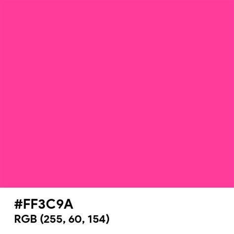 Ff3c9a Color Name Is French Fuchsia