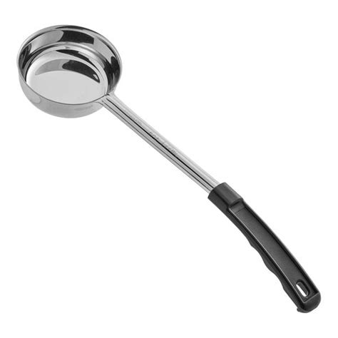 Choice 6 Oz Black Solid Portion Spoon
