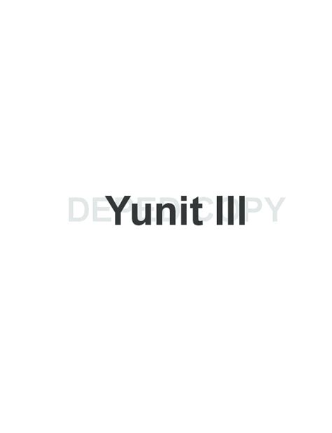 Pdf Yunit Iii Angelyn Lingatong