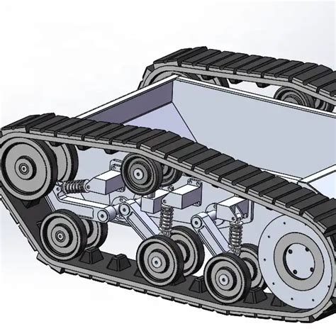 Rubber Tracked Chassis Platform Remote Control Undercarriage With Customizable Options For