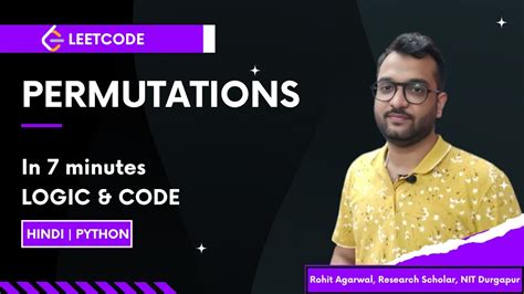 Leetcode 46 Permutations Backtracking Explained In Hindi Python