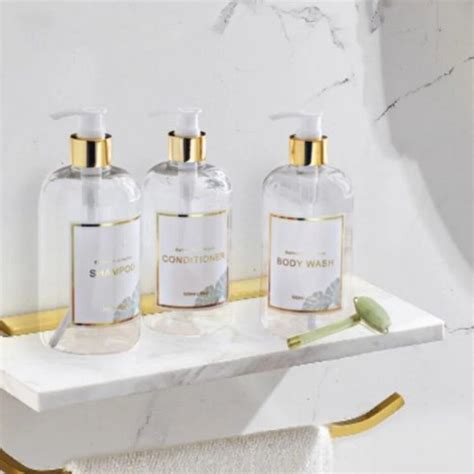 Badu Bg Дозатор за многократно пълнене за душ 500 мл Дозатори за шампоан Балсам Контейнери за