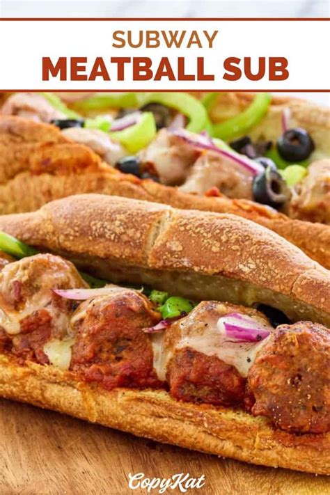 Easy Subway Meatball Marinara Sub Copycat Recipe