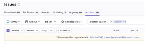 Remove Archive Button While On Archive Tab · Issue 50005 · Getsentry Remove Archive Button While On Archive Tab · Issue 50005 · Getsentry
