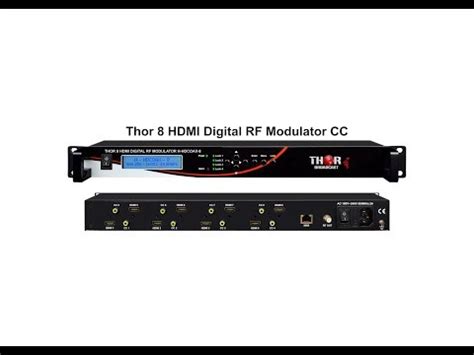 Full HD Multichannel HDCP HDMI Modulator With QAM ATSC DVB T ISDB T Thor Broadcast