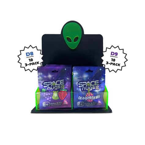 Space Nugs D8 And D9 Gummies With Display Blue Moon Hemp Wholesale