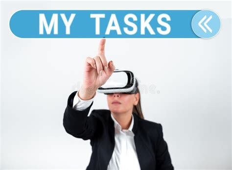 Writing Displaying Text My Tasks Business Overview Assigned Piece Of Work Often To Be Finished