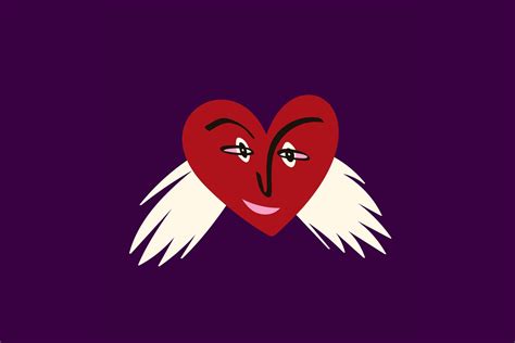Funky Strange Heart With Wings Svg Graphic By Arts And Patterns