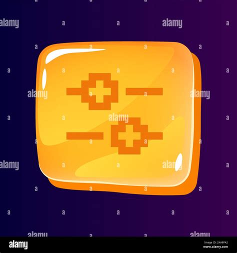 Filters Setup Glossy Ui Button With Pixelated Icon Stock Vector Image Art Alamy