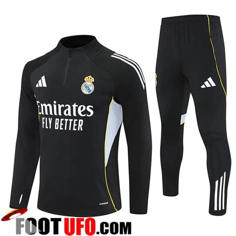 Promo Ensemble Survetement De Foot Real Madrid Noir 20252026
