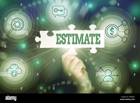 Handwriting Text Estimate Word Written On Calculate Or Assess Approximately The Value Number