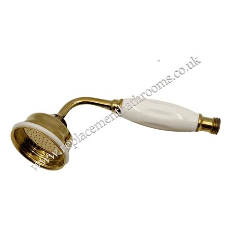 Antique Traditional Bath Shower Mixer Handset Antique Gold Finish