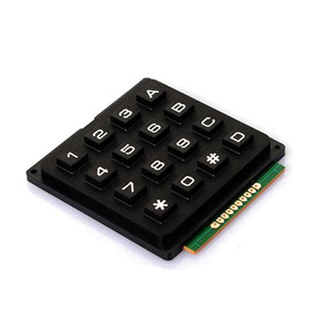4×4 Matrix Black Keyboard Keypad Module Use Key Pic Avr Stamp Plastic Keys Switch Module Oky0272