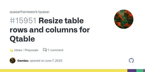 Resize Table Rows And Columns For Qtable · Quasarframework Quasar