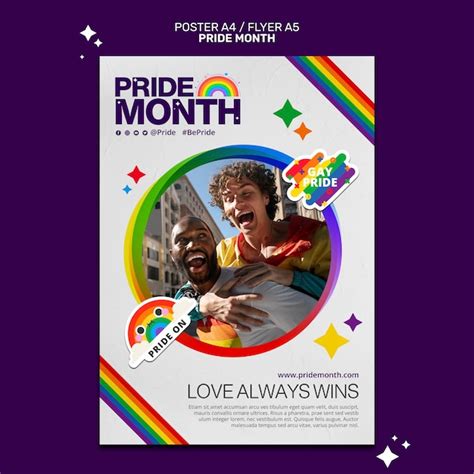Free Psd Pride Month Poster Template