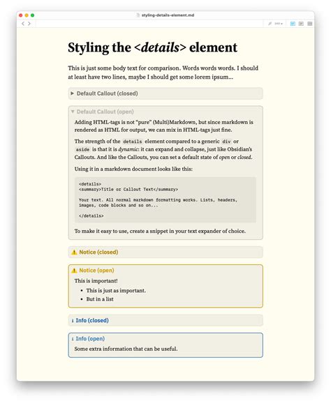 Markdown Callouts Styling The Element Tips Devontechnologies Community