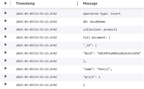 자습서 Amazon Documentdb Streams와 함께 Aws Lambda 사용 Aws Lambda