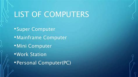 Classification Of Computer According To Their Size Pptx Desktops
