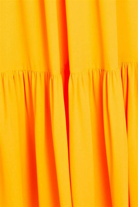 Claudie Pierlot 컷아웃 디테일 크레이프 티어드 맥시 드레스 최대 70 세일 The Outnet