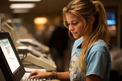 Premium Photo Nurse Documenting Patient Information On A Computer