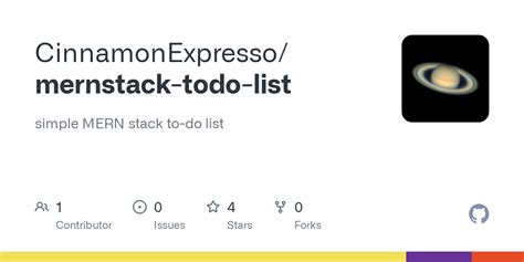 GitHub CinnamonExpresso Mernstack Todo List Simple MERN Stack To Do List