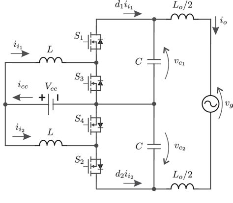 Figure 1 From High Performance Control And Power Decoupling Of A Grid Tied Differential Boost