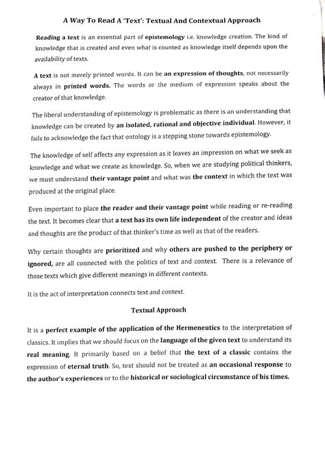 A Way To Read Textual And Contextual Approach Away To Read A Text Textual And Contextual