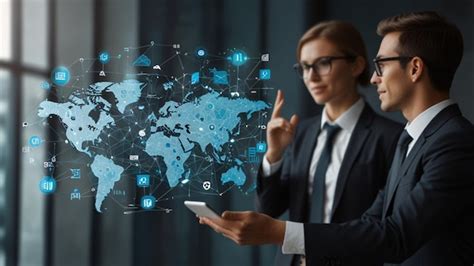 Digital Transformation In Business Premium Ai Generated Image