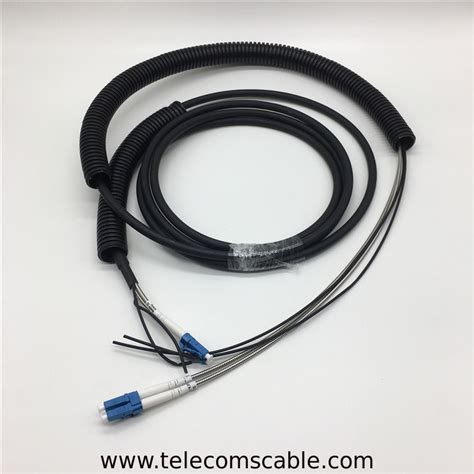 75m Cpri Fiber Cable 2 Cores Dlc Sm Mm With Both End Socket Protection
